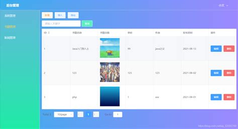 Springbootvue前后端分离项目（后台管理系统）基于springbootvue实现前后端分离的管理系统 Csdn博客