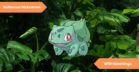 101 Bulbasaur Nicknames For The Ultimate Grass Type Pokémon Lets Learn Slang