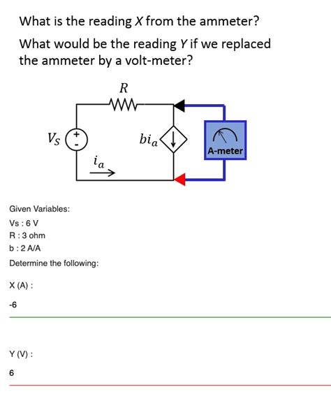 Solved What Is The Reading X From The Ammeter What Would Be Chegg Com