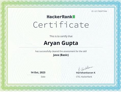 Aryan Gupta On Linkedin Hackerrank