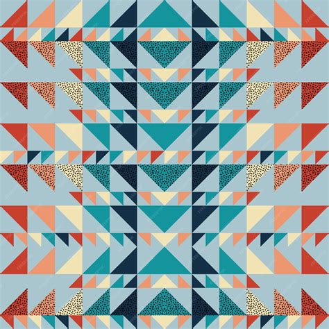 Premium Vector Seamless Triangle Pattern Abstract Background