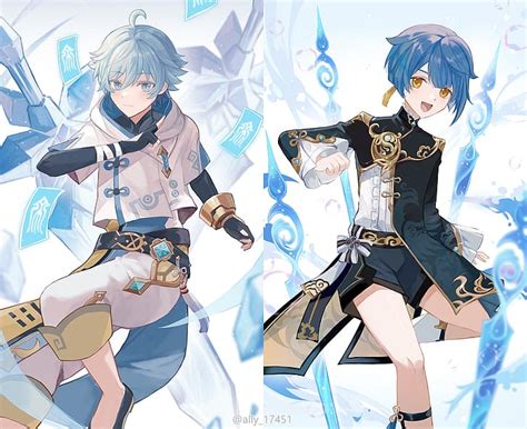 Genshin Impact Xingqiu Genshin Impact Chongyun Genshin Impact Hd Wallpaperbetter