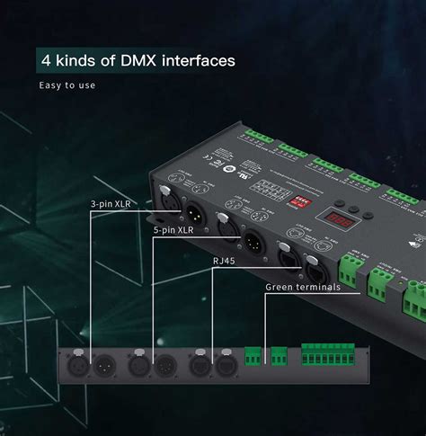 UL Listed LTech CH CV DMX Decoder LT OLED