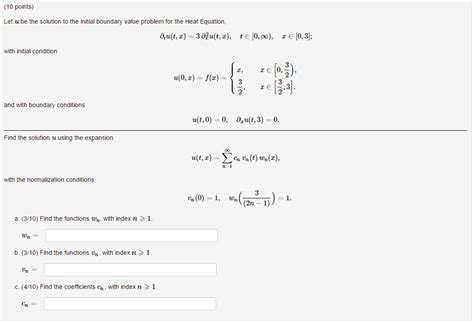 solved let u be the solution to the initial boundary value