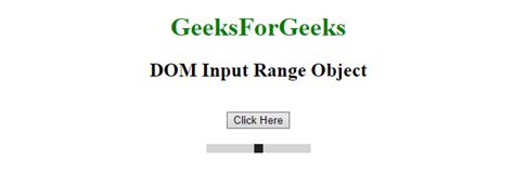 HTML DOM Input Range用法及代码示例 纯净天空