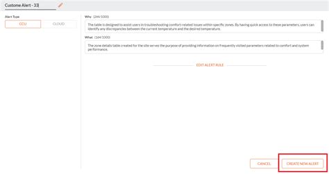Alert Builder 75F Renatus