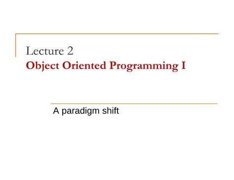 Pdf Object Oriented Programming I Nus Computingstevenhacs1020electuresl2 Oop