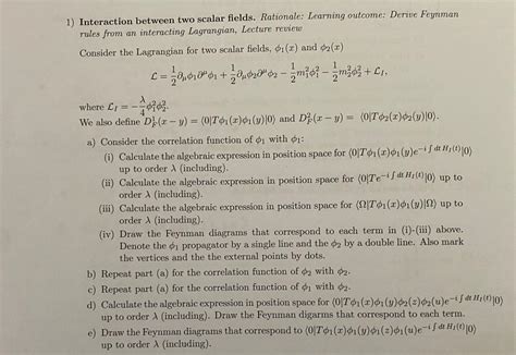 solved interaction between two scalar fields rationale