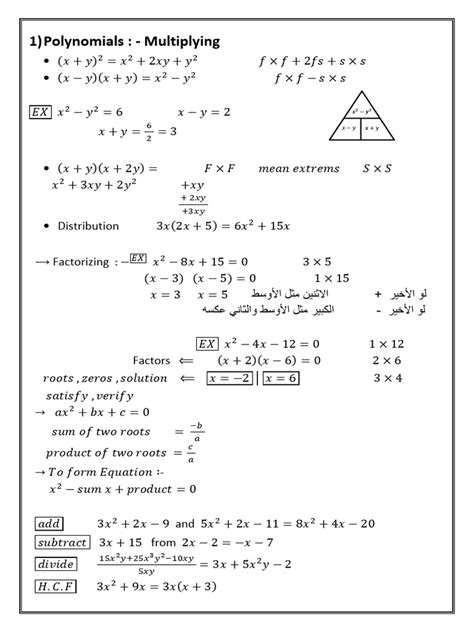 01 Rules Pdf Computational Science Algebra