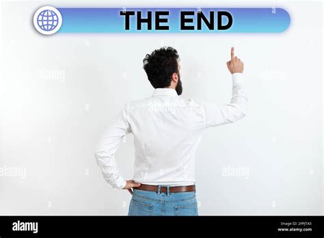 Conceptual Caption The End Internet Concept Final Part Of Play