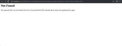 Purchase Order Email Links Are Broken Odoo Stack Overflow