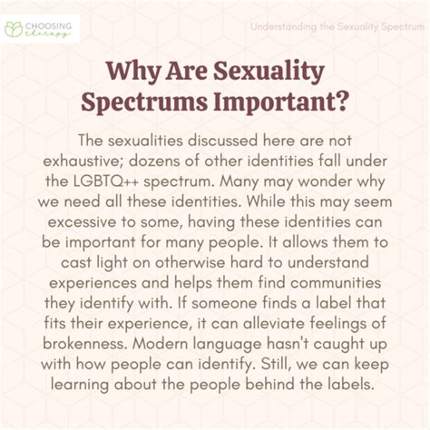 What Is The Sexuality Spectrum