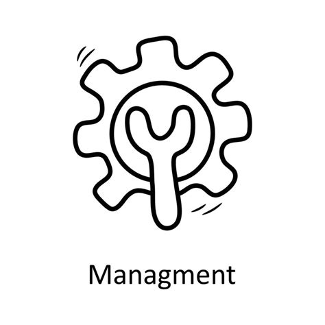 Management Vector Outline Icon Design Illustration Business Symbol On White Background Eps 10