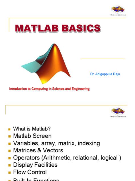 Basic Matlab Coursesa Pdf Matrix Mathematics Matlab Basic Matlab Coursesa Pdf Matrix Mathematics Matlab