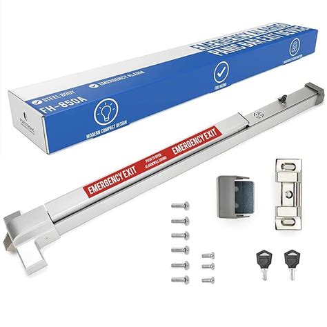 Buy FH A Alarmed Panic Bar Exit Device Push Bar For Exit Doors Loud Warning Strike Bar