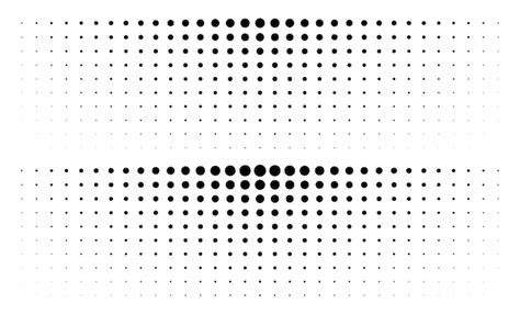 Premium Vector Set Of Gradient Halftone Dots Backgrounds Horizontal