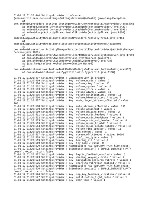 Settings Provider Pdf Java Programming Language Software