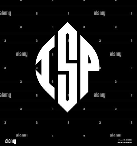 Isp Circle Letter Logo Design With Circle And Ellipse Shape Isp Ellipse Letters With