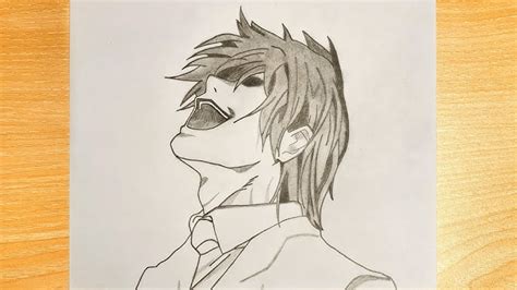 How To Draw Light Yagami Easy Death Note Step By Step How To Draw