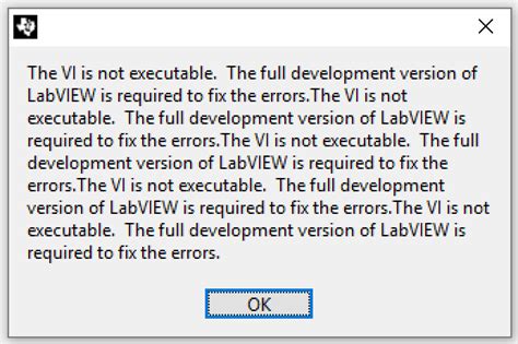 LDC1101EVM The VI Is Not Executable Full Development Version Of