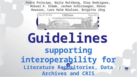 Pptx Openaire Guidelines Supporting Interoperability For Literature