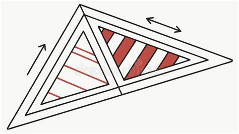 Abstract Triangle Shape With Internal Geometric Pattern Design Vector