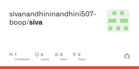 Github Sivanandhininandhini507 Boopsiva