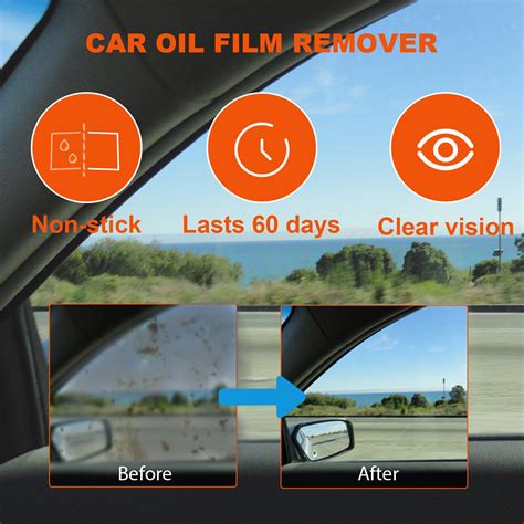 자동차 앞 유리 오일 필름 클리너 리무버 안전한 사용 페인트 키트 스폰지 워터 스팟 포함 티몬