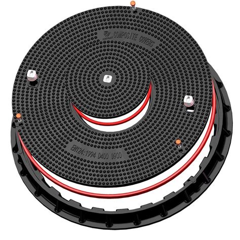 고품질 Smc 복합재 방수 원형 잠금 맨홀 커버 및 프레임 Frp Grp 방수 통신 잠금 맨홀 커버 Pvc 잠금 검사 맨홀 커버