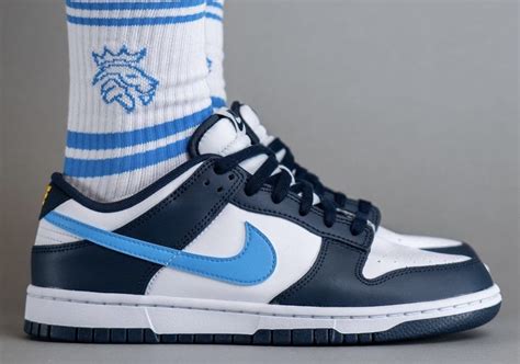 Nike Dunk Low Navy University Blue Details · Justfreshkicks