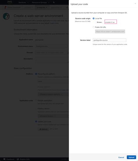 Deploy To Aws Elasticbeanstalk Grails Guides Grails Framework