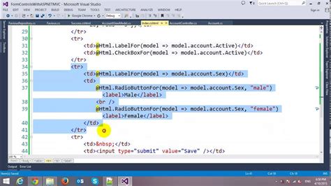Building Aspnet Mvc Forms With Razor And Html Helpers Youtube