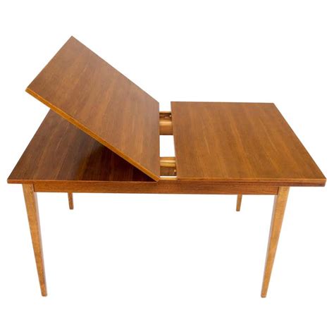Danish Teak Rounded Corners Rectangle Dining Table One Hide Away Board