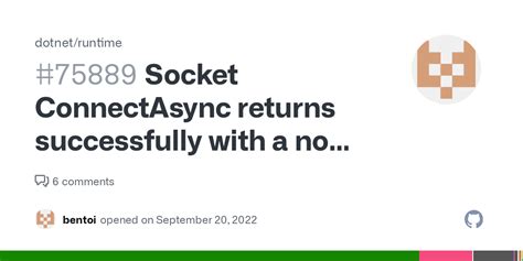 Socket Connectasync Returns Successfully With A Non Connected Socket If Canceled · Issue 75889