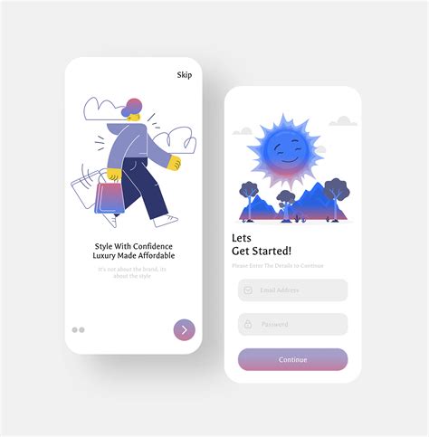Mobile App Onboarding Screen On Behance