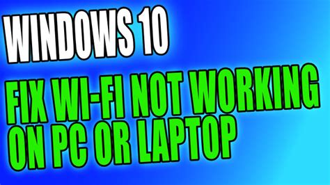 How To Fix Wi Fi Not Working In Windows 10 Computersluggish