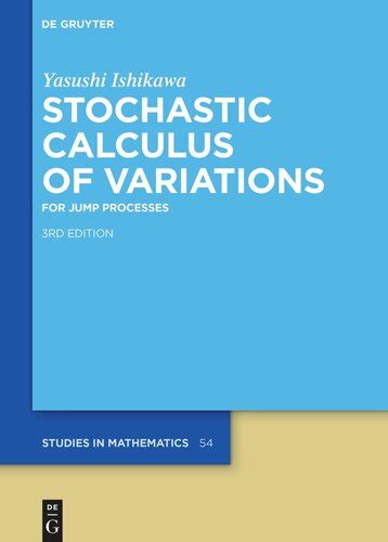 Stochastic Calculus Of Variations For Jump Processes Pdf Epub Version Controses Store