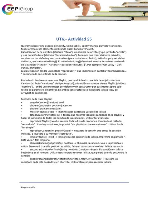 Actividad 25 Pdf Constructor Programación Orientada A Objetos