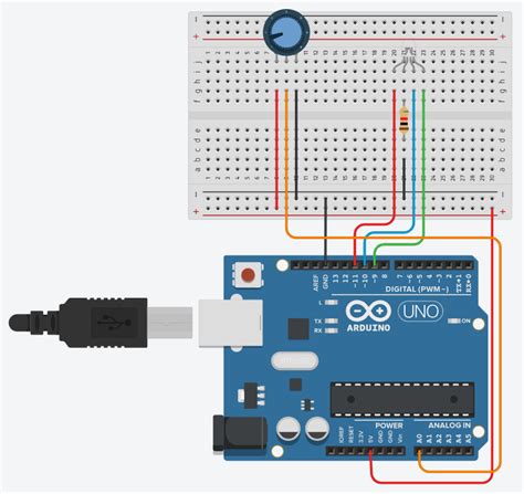 Tarea 2 Control De Led Rgb Con Potenciometro 3 Steps Instructables