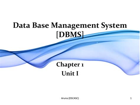 Dbms Ii Mca Ch1 Ch2 Intro Datamodel 2013 Ppt