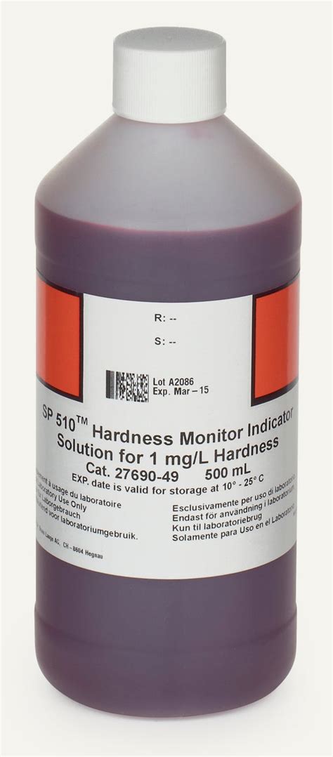 Hardness Indicator Solution 1 Mg L 500 Ml Hach Uk