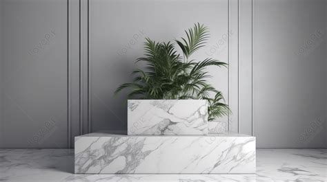 Marble Square Podium의 멋진 3d 렌더링 배경으로 제품 프레젠테이션을 강화하세요 Square 배경 3d 배경 제품 디스플레이 배경 이미지 Hd