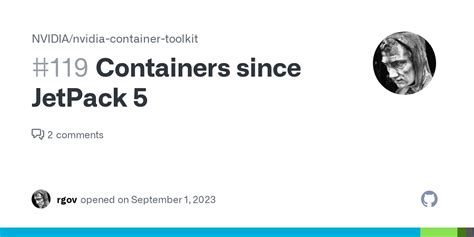containers since jetpack 5 · issue 119 · nvidia nvidia container toolkit · github