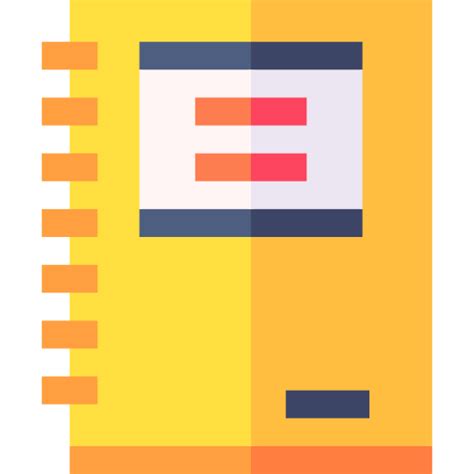 Notebook Basic Straight Flat Icon
