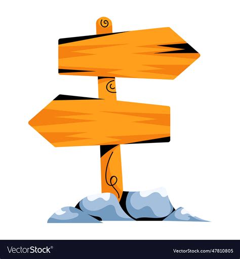 Direction Board Royalty Free Vector Image Vectorstock