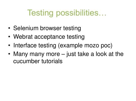 Bdd Testing With Cucumber