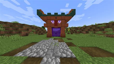 Japanese Nether Portal Minecraft Schematic