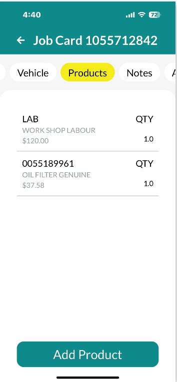 Mobile App Invoice Functionality Workshop Software Workshop Management Software