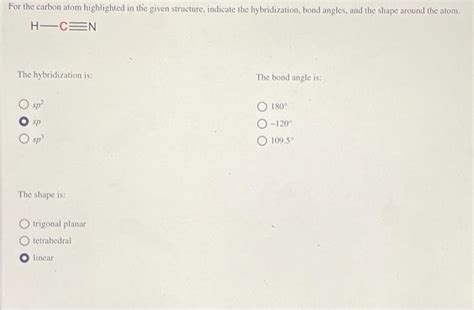 Solved For The Carbon Atom Highlighted In The Given