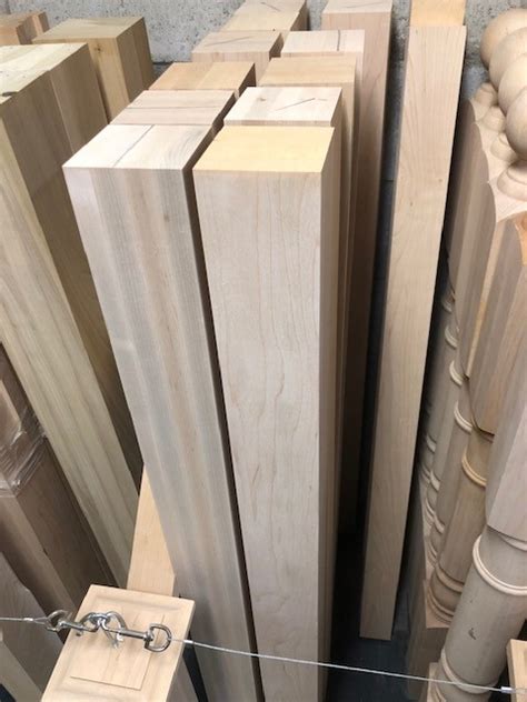 Newel Post Plain Square Modern
